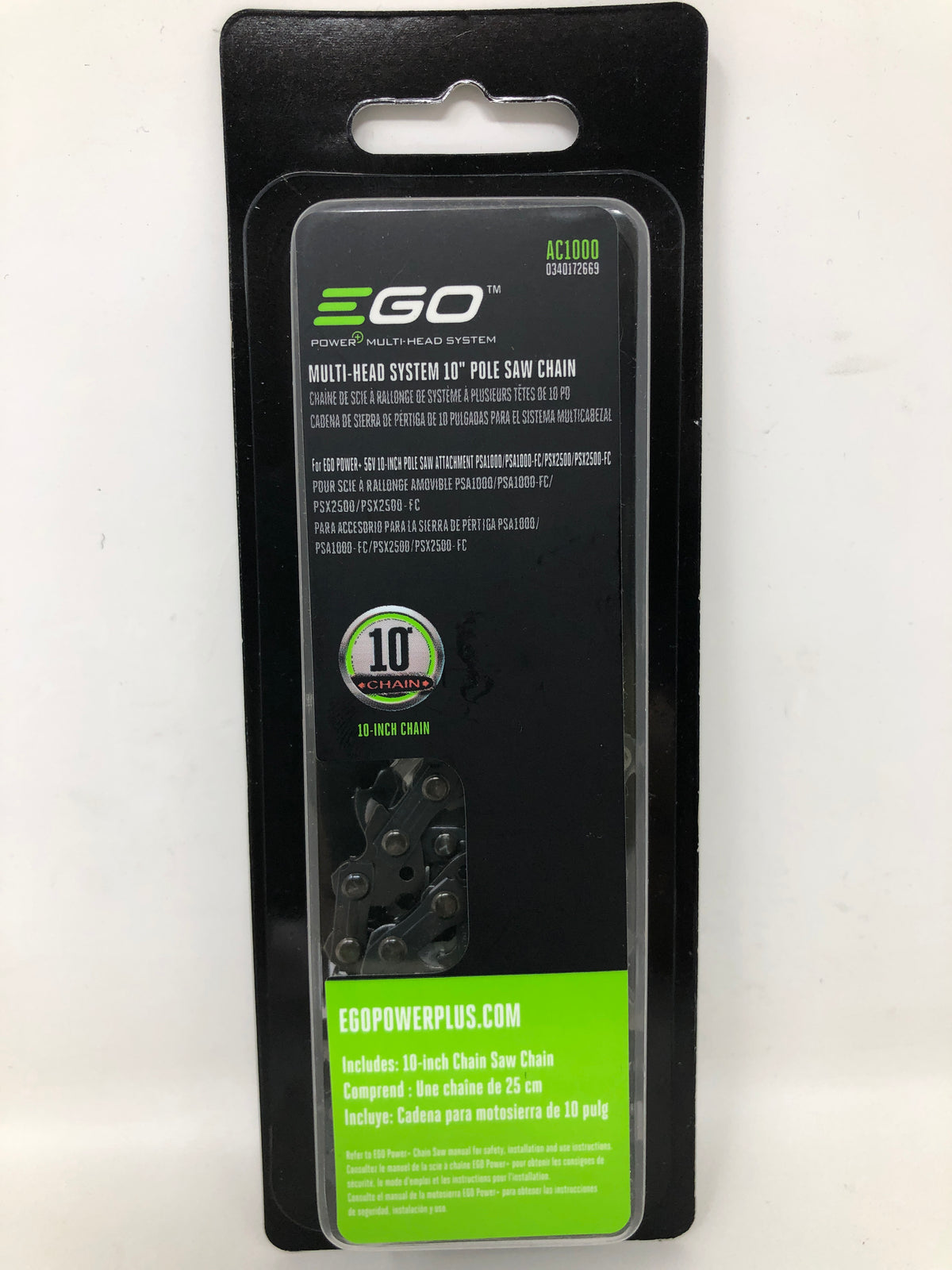 AC1000 EGO 10" Multi-Head System Pole Saw Chain — RC Engine Service