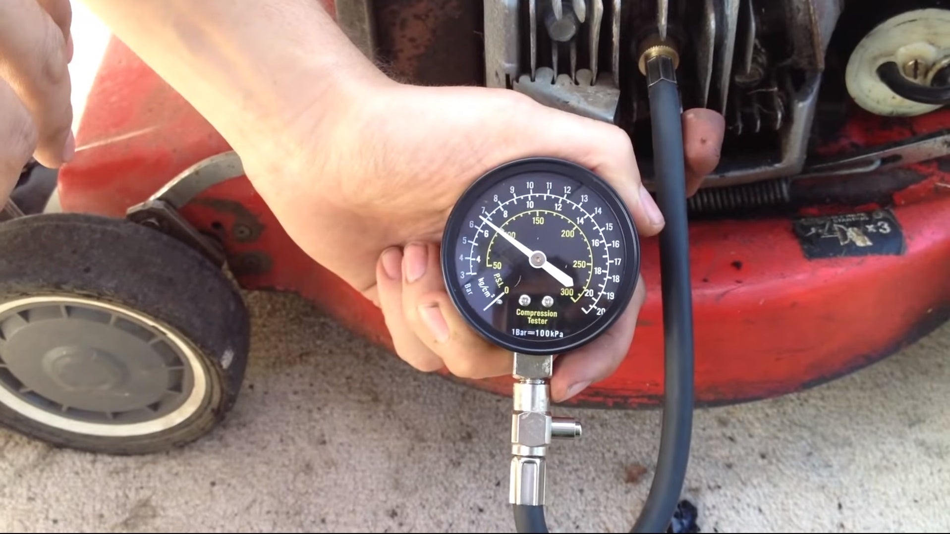 Commercial Mid-Size Walk-Behind Mower Tune Up — RC Engine Service